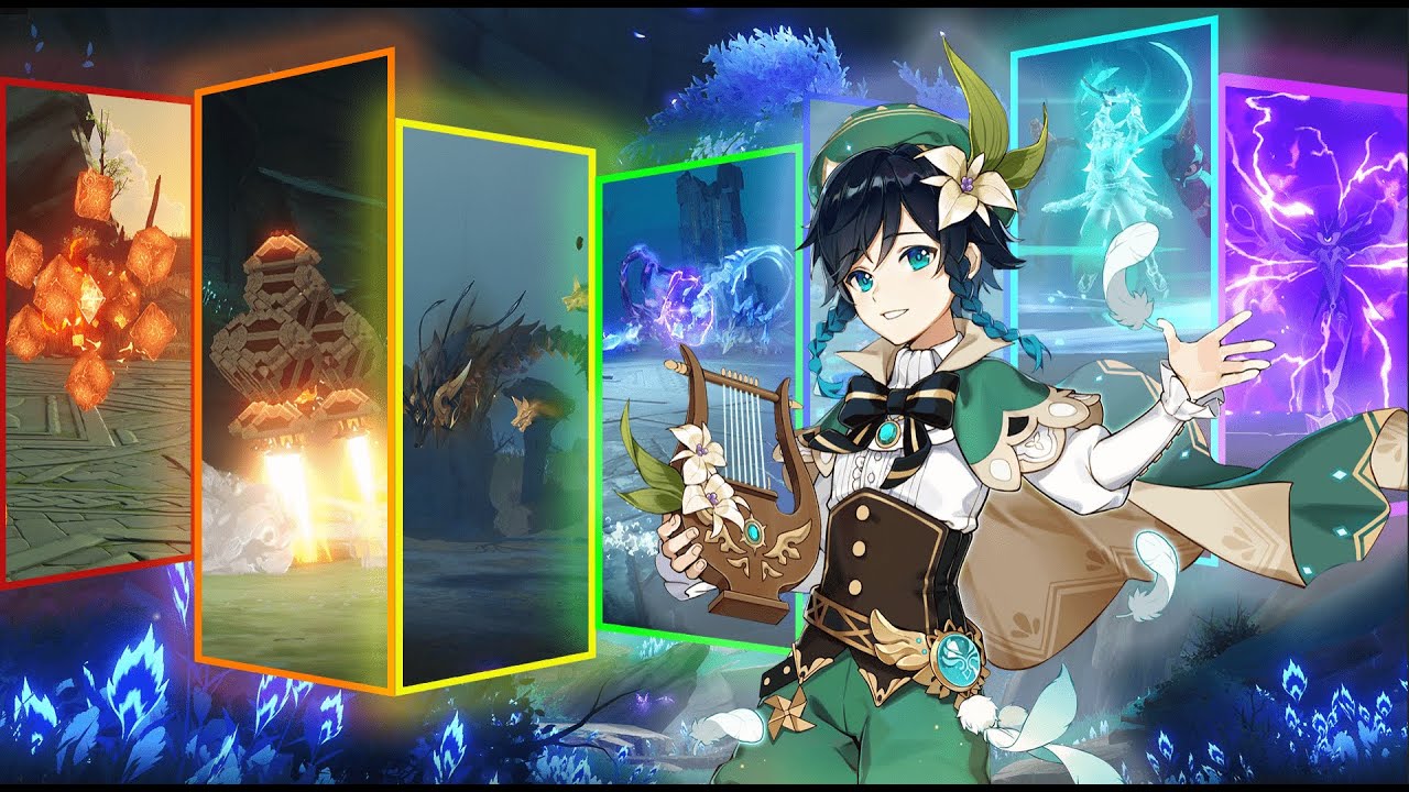 Venti solo Inazuma World Bosses - Genshin Impact 4K 60FPS Gameplay ...