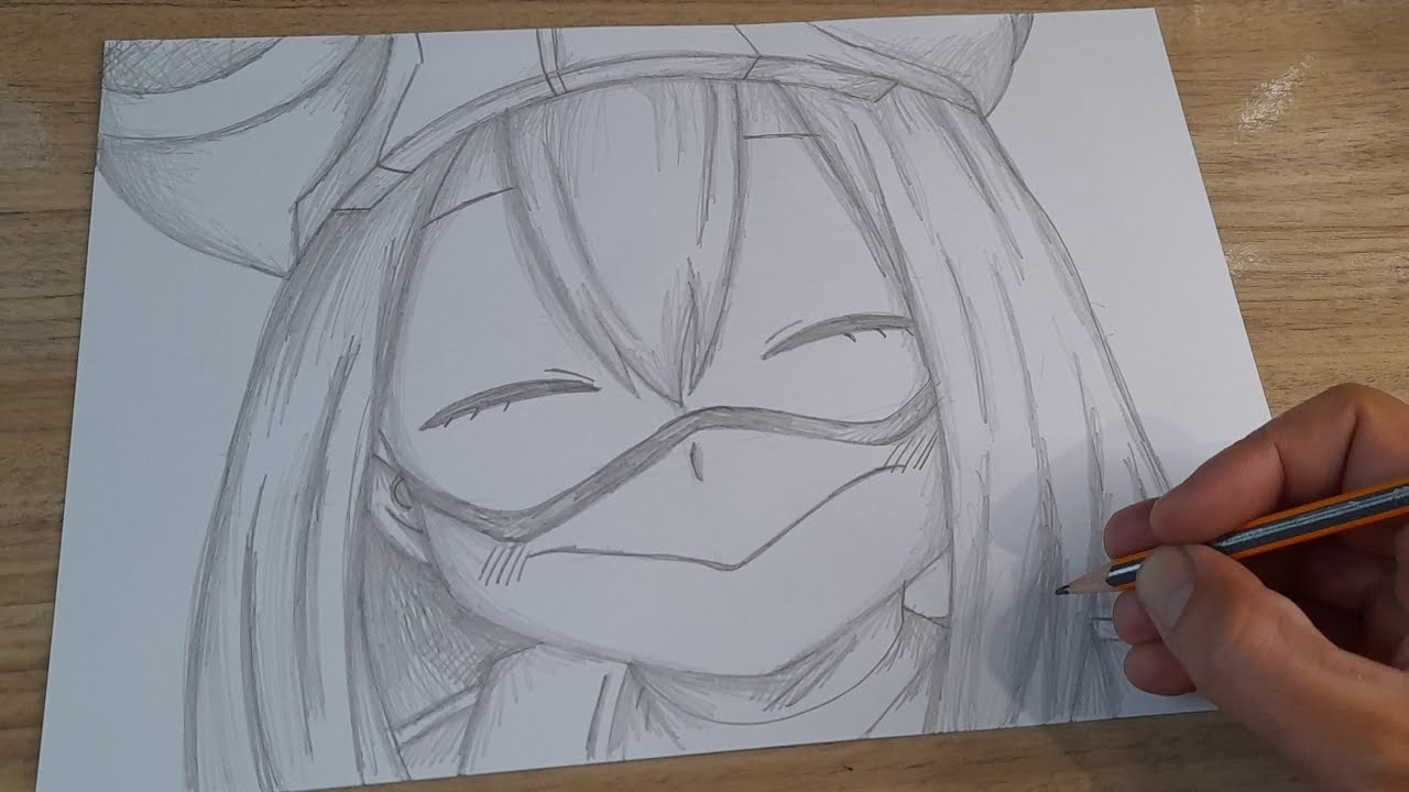 COMO DESENHAR A TSUYU ASUI DE BOKU NO HERO PASSO A PASSO - YouTube