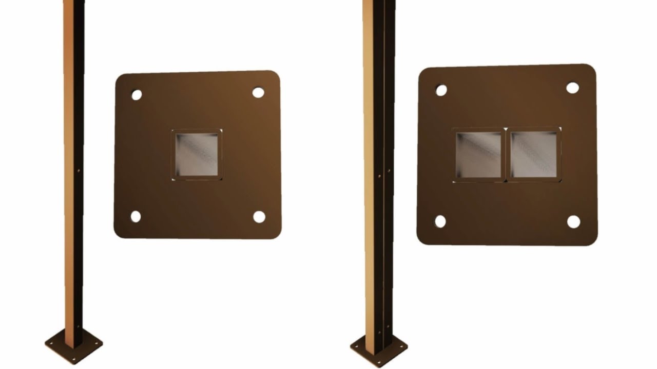 How to install our Corten fence posts - YouTube