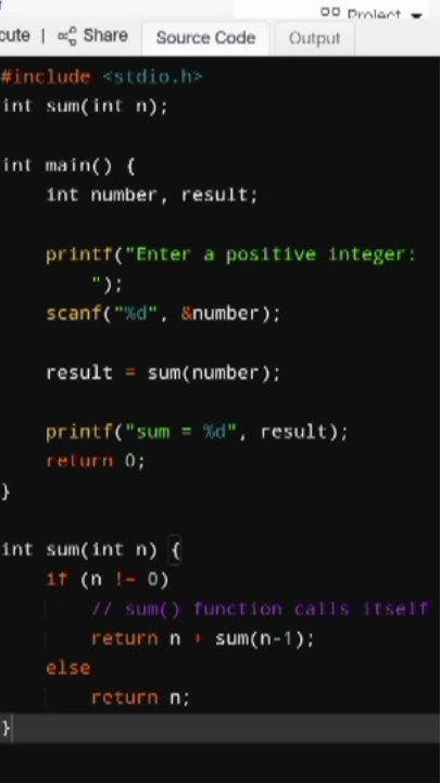 BCA ll C programming language ll Recursion ll #viral #coding #bca #ccsu ...