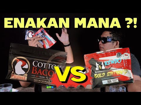 #VAPERDISCUSS Bacon Prime VS Kendo Cotton !! | Enakan Mana ?!