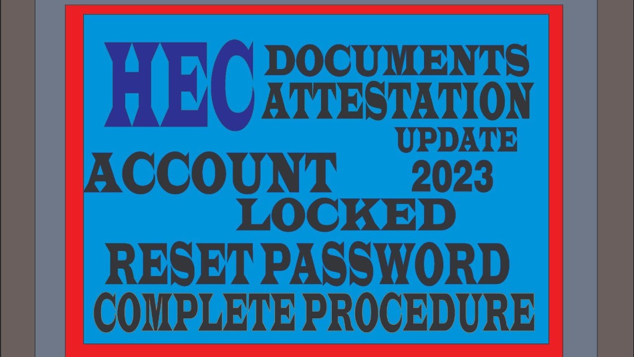How to change HEC Profile password.|| How to change password|| HEC lock ...