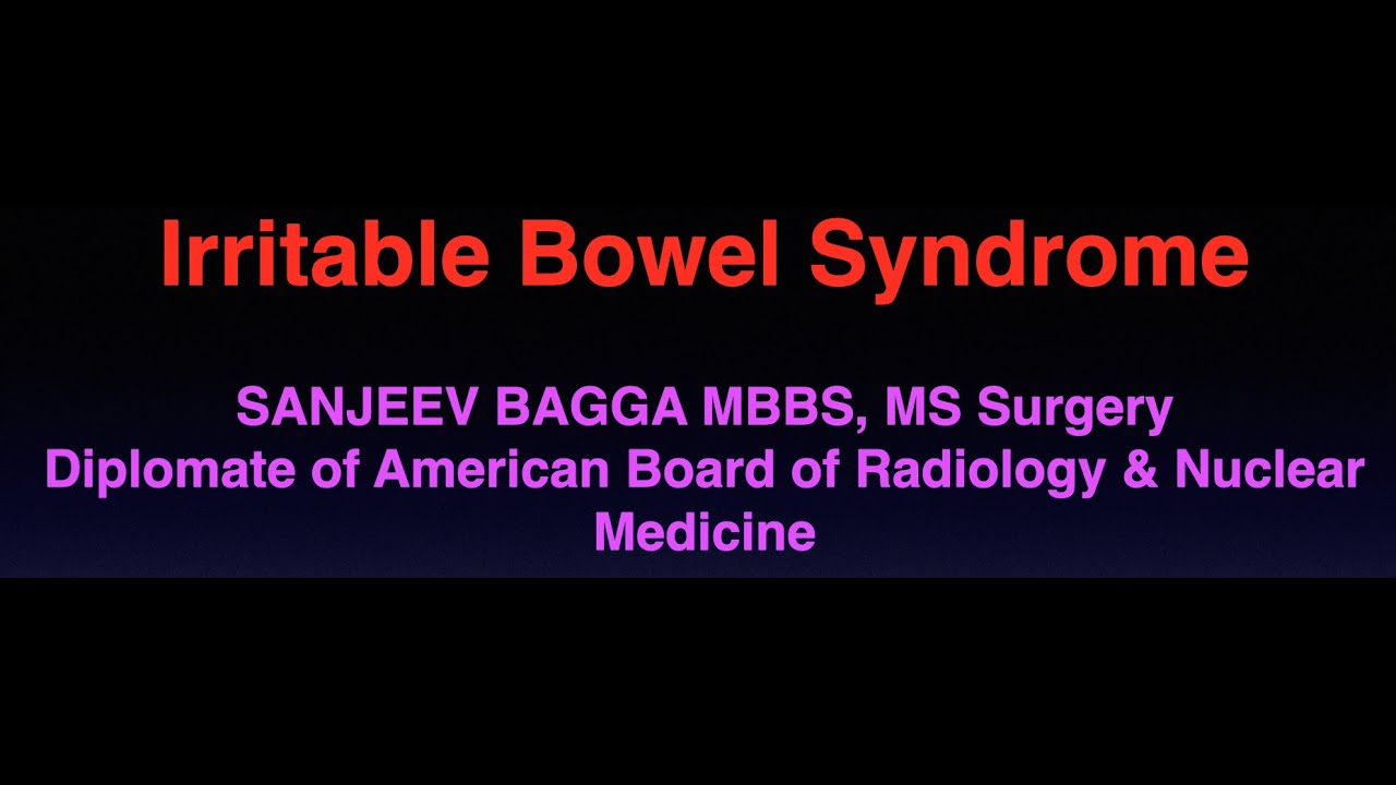 Irritable Bowel Syndrome-Short Lecture series for USMLE, NEET PG, FMGE ...