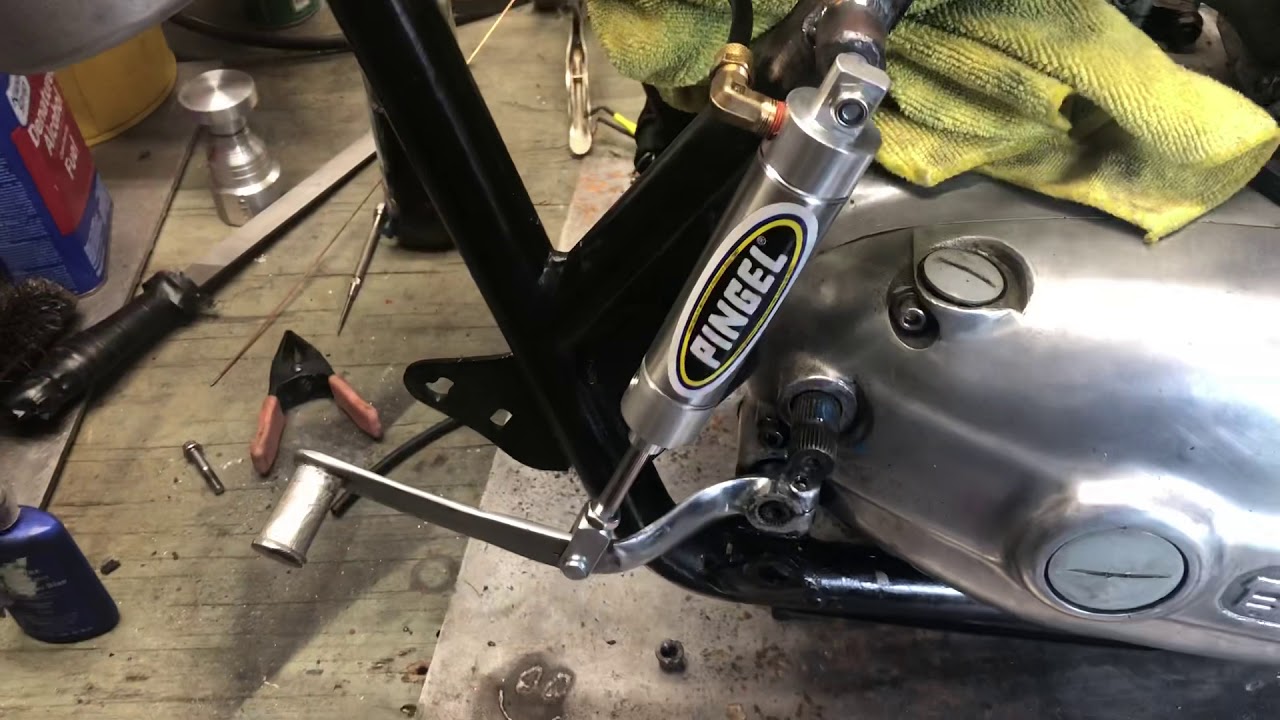 Bultaco Drag bike with Pingel Air Shifter - YouTube