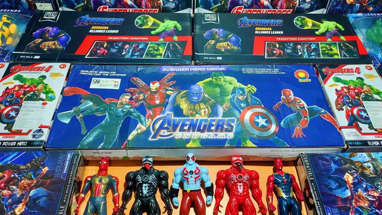AVENGERS TOYS/Action Figures/Unboxing/Cheap Price/Spiderman,Thanos,Thor ...