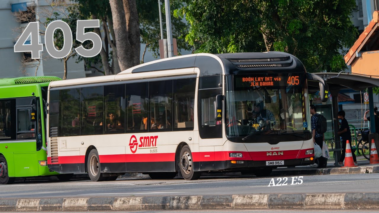 SMB315C - SMRT Bus Service 405 [MAN NL323F (Euro V) (Batch 1)] - YouTube