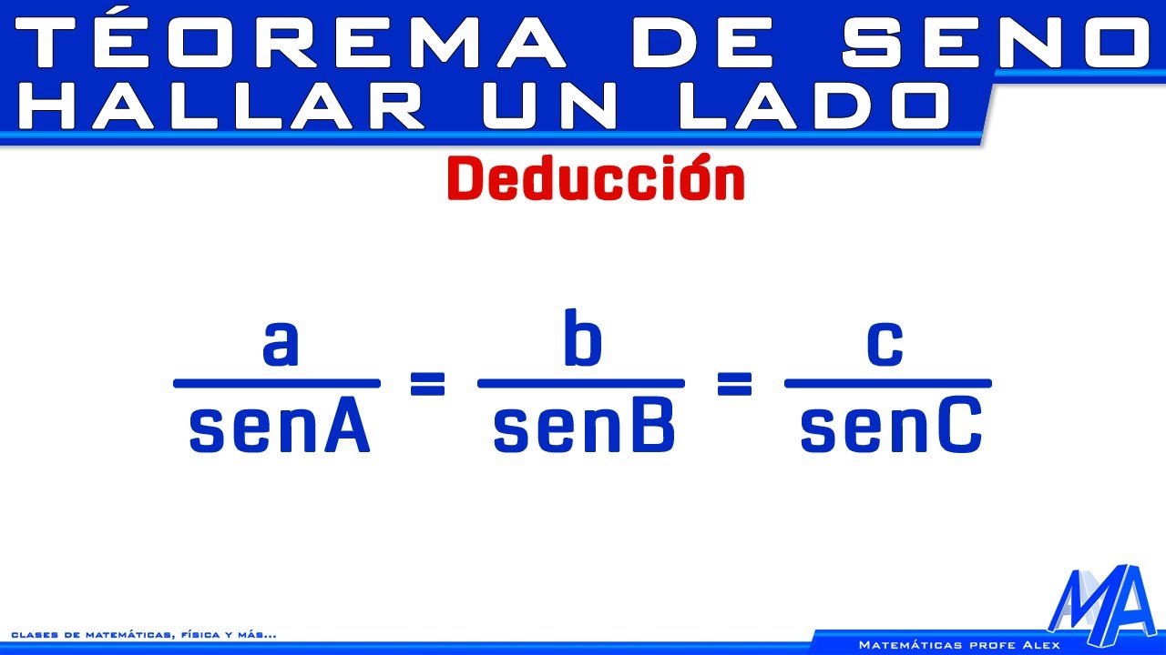 Deducción del teorema del seno - YouTube