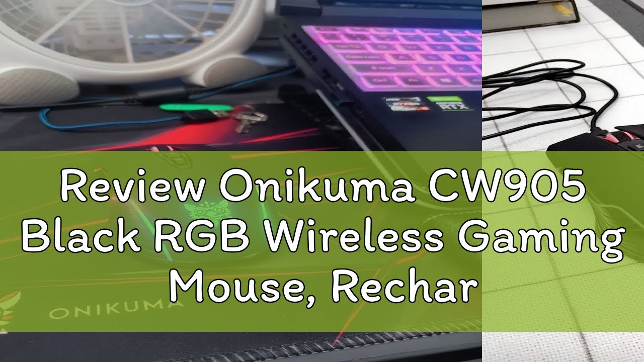 Review Onikuma CW905 Black RGB Wireless Gaming Mouse, Rechargeable ...