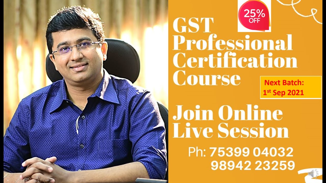 GST Practitioner Course Certification | Live Online Session | Pass GST ...