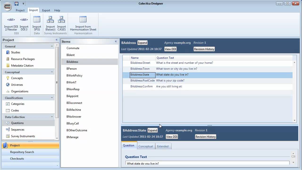 Import Blaise® Survey Instruments - YouTube