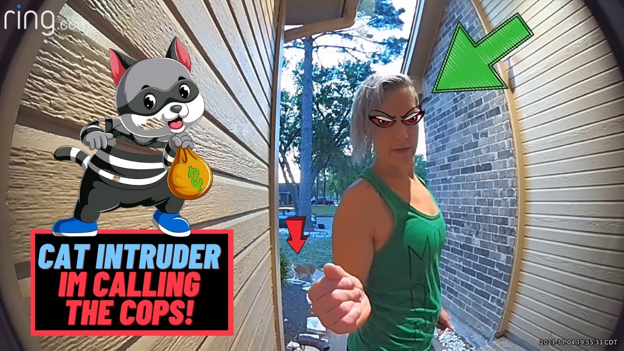 Crazy Neighbor Not Happy With Next Doors Cat (Caught On Ring Doorbell ...
