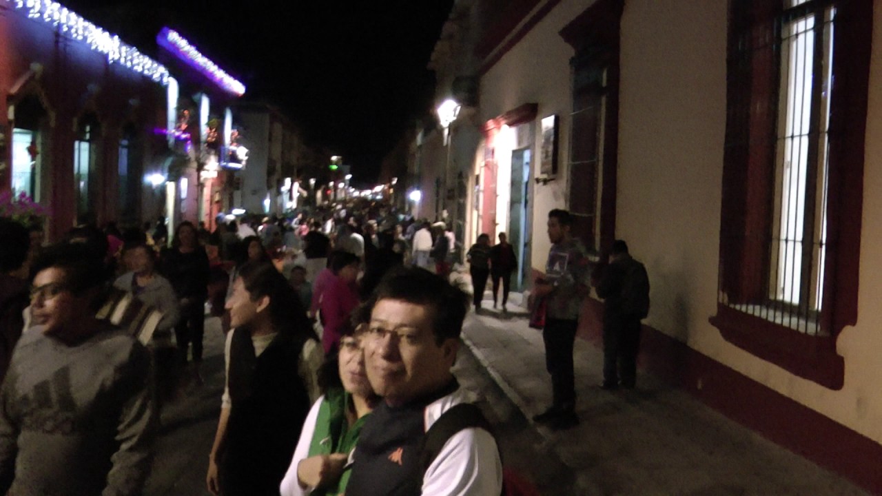 Oaxaca Mexico streets at night time. Pt 6 of 6. - YouTube
