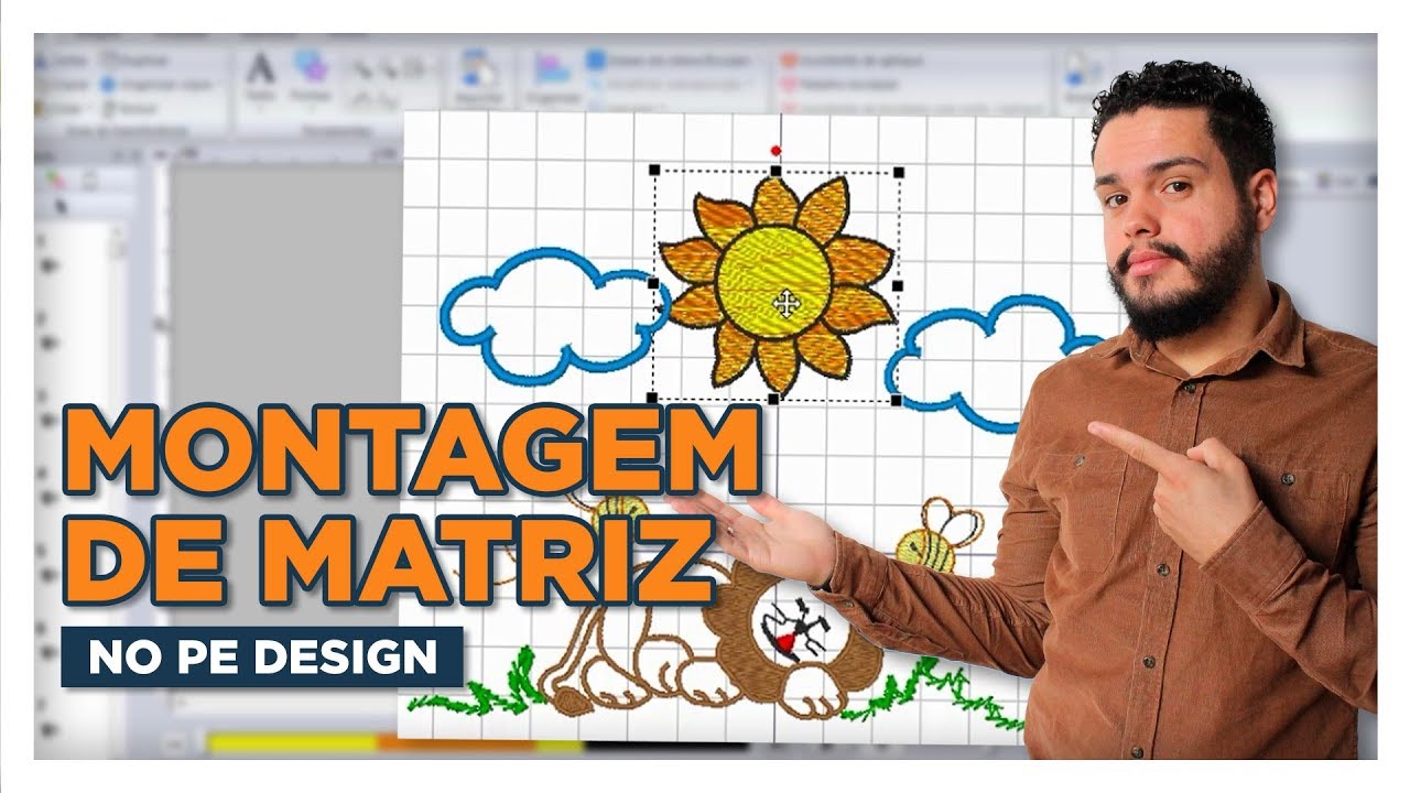 COMO FAZER UMA MONTAGEM DE MATRIZES NO PE DESIGN?! | FREE HAND BORDADOS ...