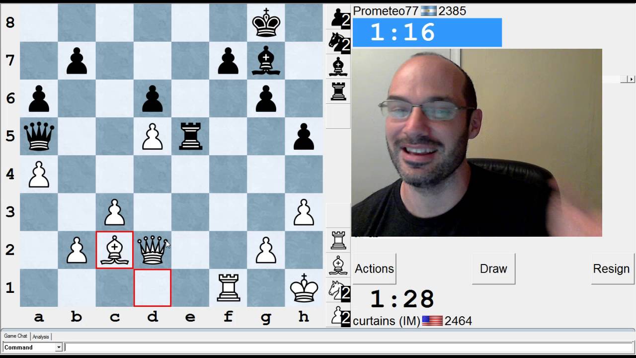 5 minute chess #637: IM Greg Shahade vs Prometeo77 - YouTube
