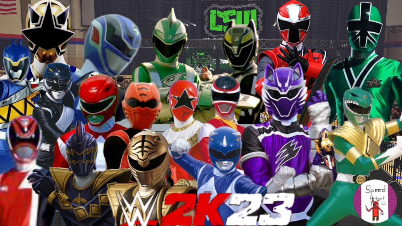 WWE 2k23 Power Rangers Royal Rumble! Mighty Morphin, RPM, and Jungle ...