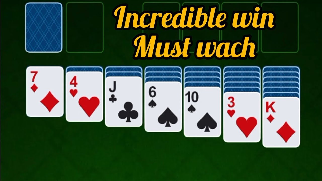 solitaire game incredible win | must watch | 1xbet solitaire ...