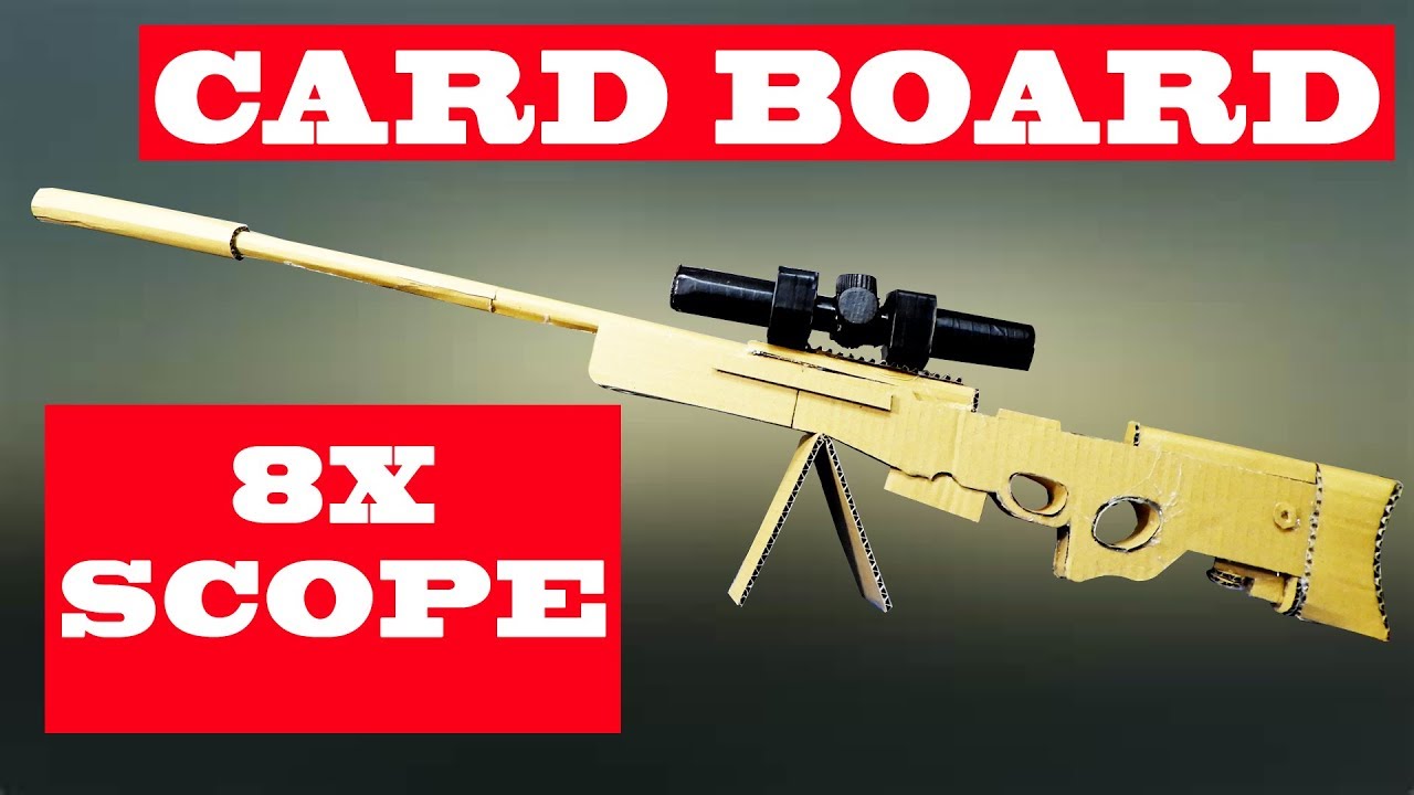 How to make 8x Scope with card board I Make Gadget - YouTube