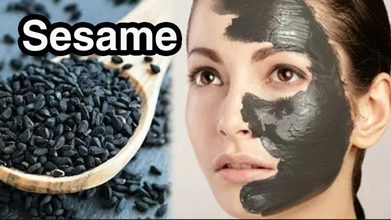 Sesame mask for facial skin beauty - YouTube