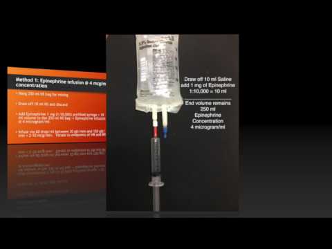 Epinephrine Chronotropic Drip - YouTube