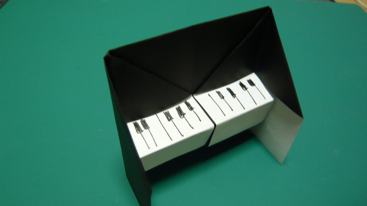 How to make an origami piano - YouTube