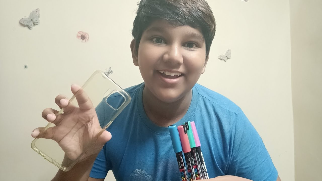 customizing my phone case with posca markers | sreeraj SR10 - YouTube