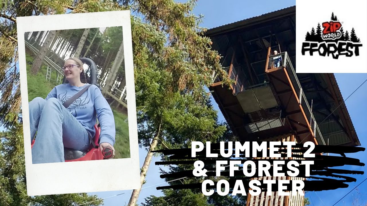 Plummet 2 & Fforest Coaster - Zip World Fforest - YouTube
