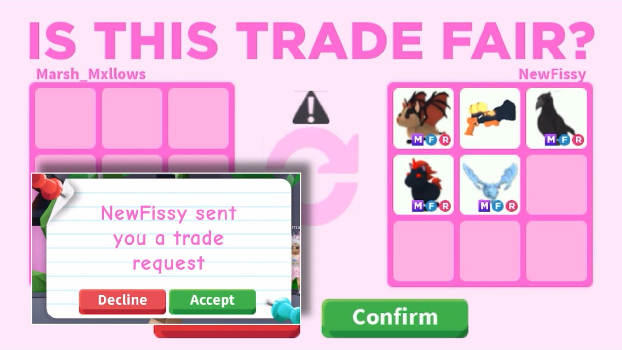 OMG! NEWFISSY TRADED ME IN ADOPT ME AND GIVE ME FREE MEGA NEON PETS ...