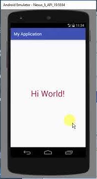 Basic hello world app with Android Studio. - YouTube