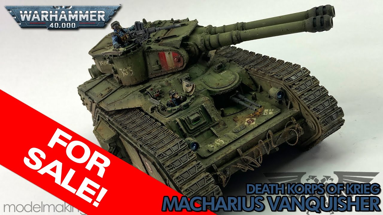 FOR SALE: Forgeworld Death Korps Macharius Vanquisher PRO-PAINTED - YouTube