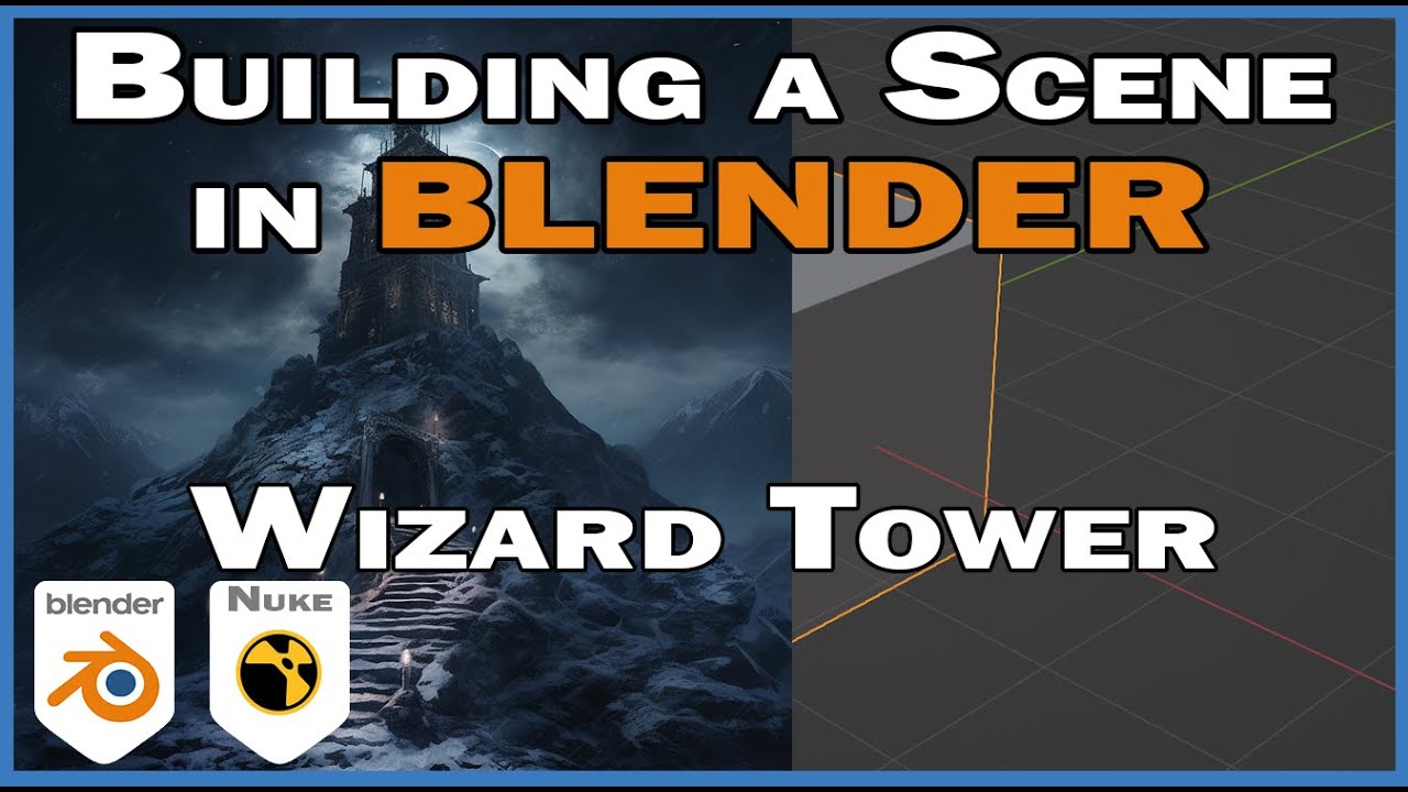 3D Modeling an Image in Blender - pt. 1 | Magical Wizard Tower - YouTube