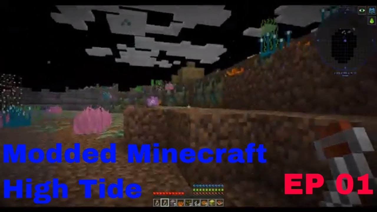 Modded Minecraft - High Tide ep 01 : The First Day!! - YouTube