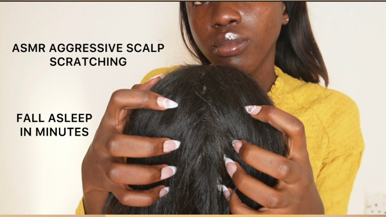 ASMR Fast & Aggressive Scalp Scratching (With Long Nails) For Sleep 😴💤 ...