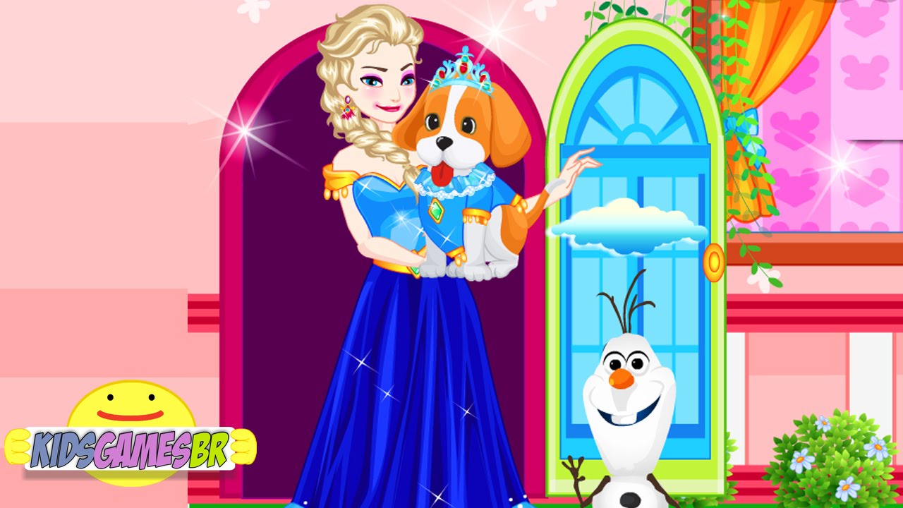 ღ DISNEY FROZEN GAMES | PRINCESS ELSA ADOPT A PET | GAME FOR GIRLS ...