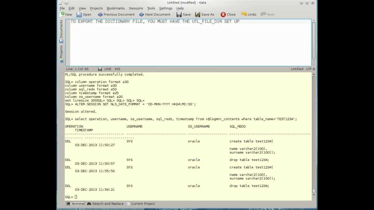 Oracle Logminer HowTo Guide - YouTube