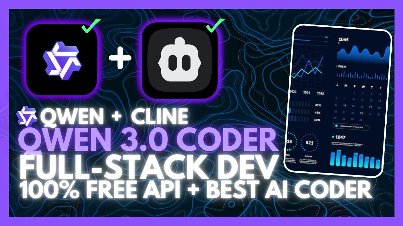New Qwen 3 Coder Fully Free Ai Coder Develop A Full Stack App Without Writing Any Code Free