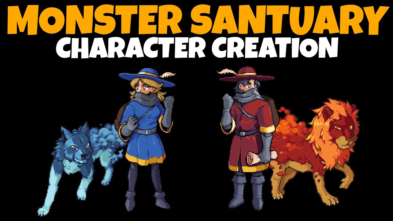 Monster Sanctuary Character 'Creation' (Male & Female, Game Options ...