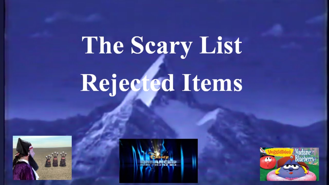 The Scary List Rejected Items - YouTube