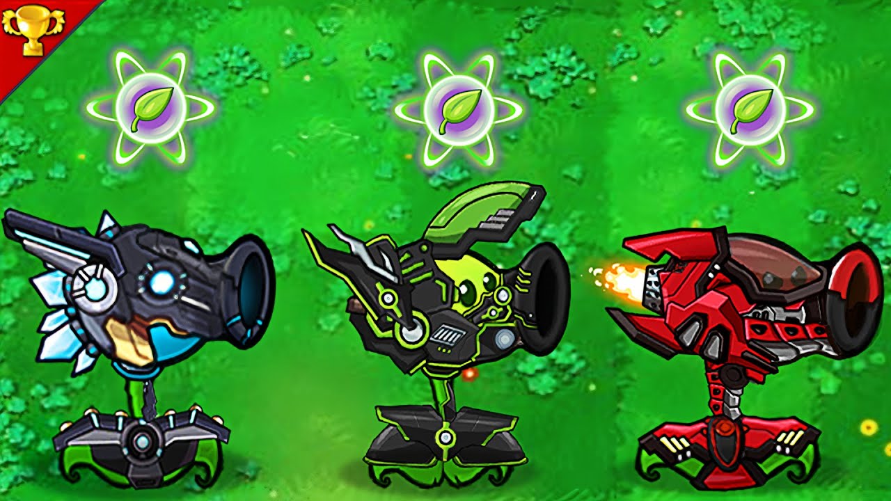 Plants vs Zombies : Transformer Peashooter Full Power ( Blue, Green ...