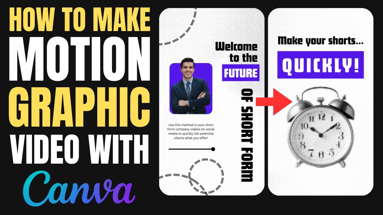 How to make motion graphic video in Canva | Full Tutorial! - YouTube