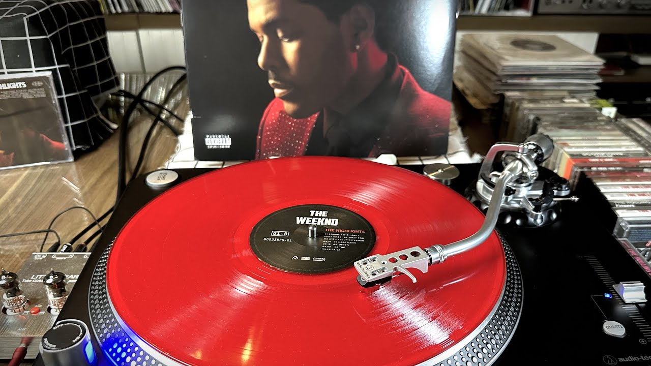 The Weeknd - "The Hills" vinyl playing The Highlights vinyl - YouTube