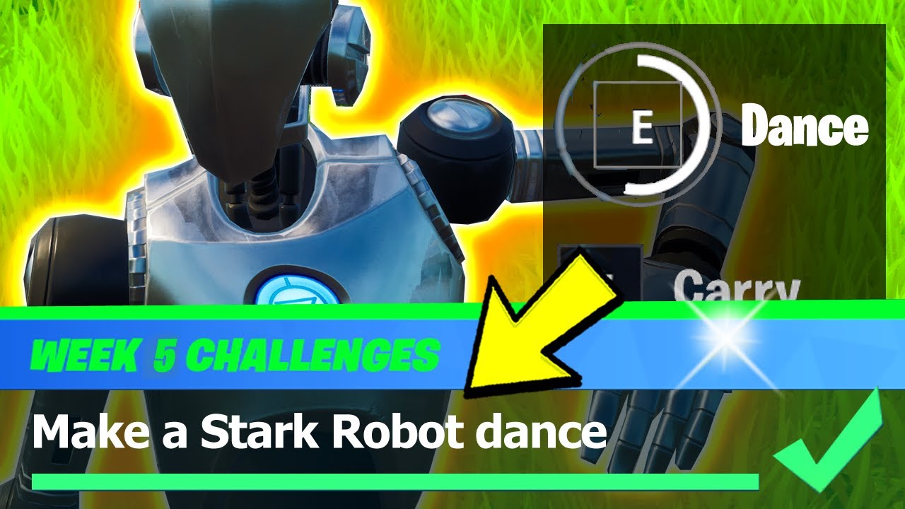 Make a Stark Robot Dance & ALL STARK ROBOT Locations - Fortnite Season ...