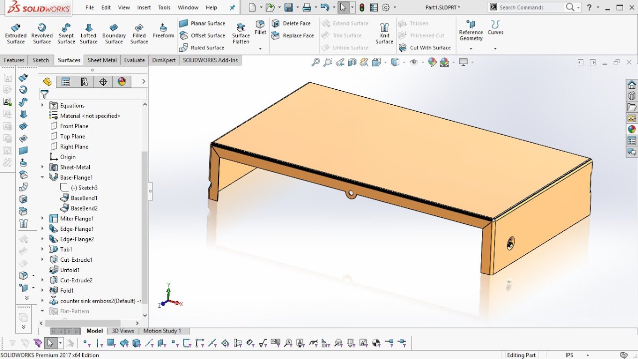 「DESIGN 48」 Base flange,miter flange,edge flange - sheet metal - YouTube