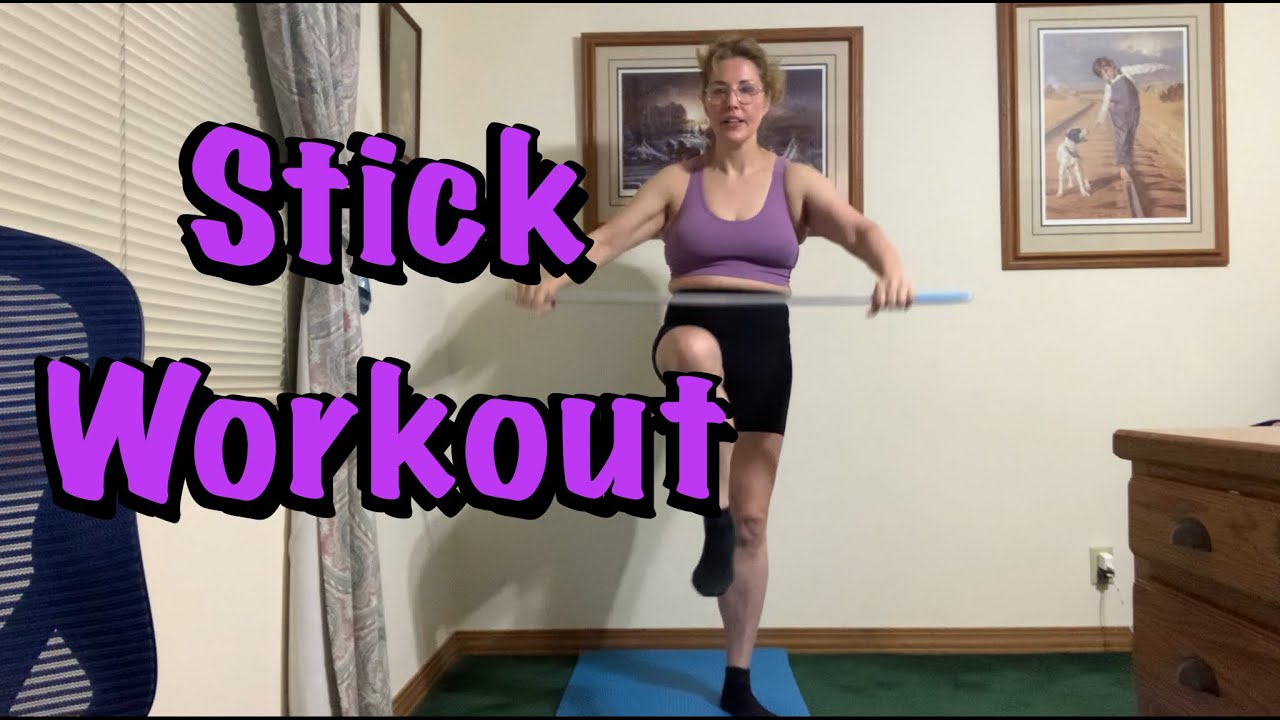 Standing Stick Workout – 20 Minutes of Low Impact Movement - YouTube
