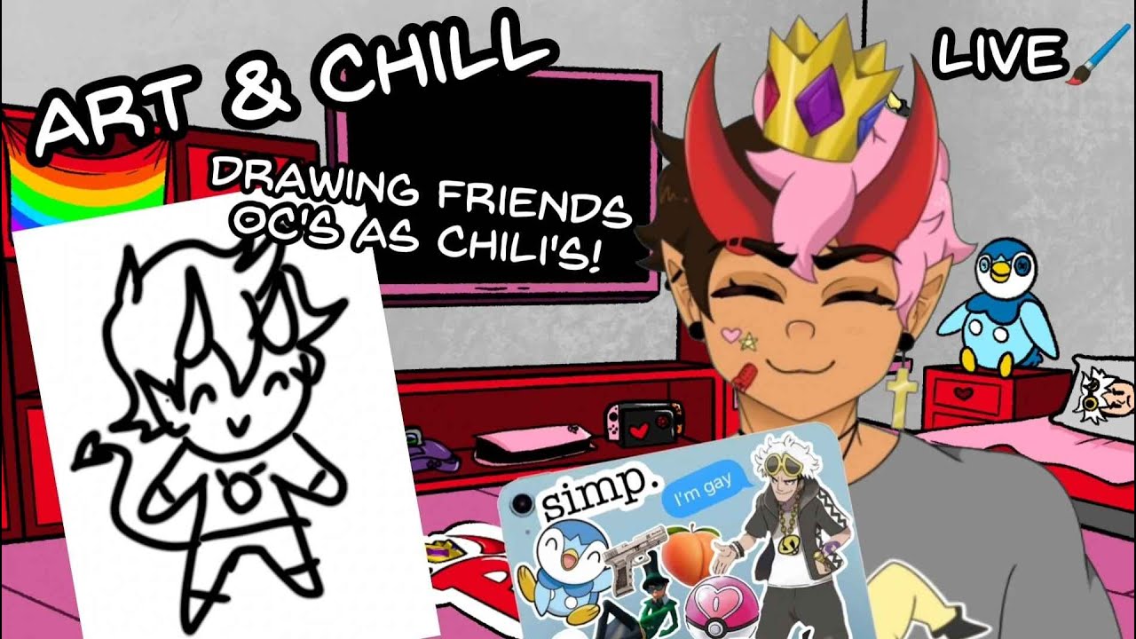 Drawing Friends OC's as Chibi's! - Art & Chill 🎨🖌️ || LIVE - YouTube