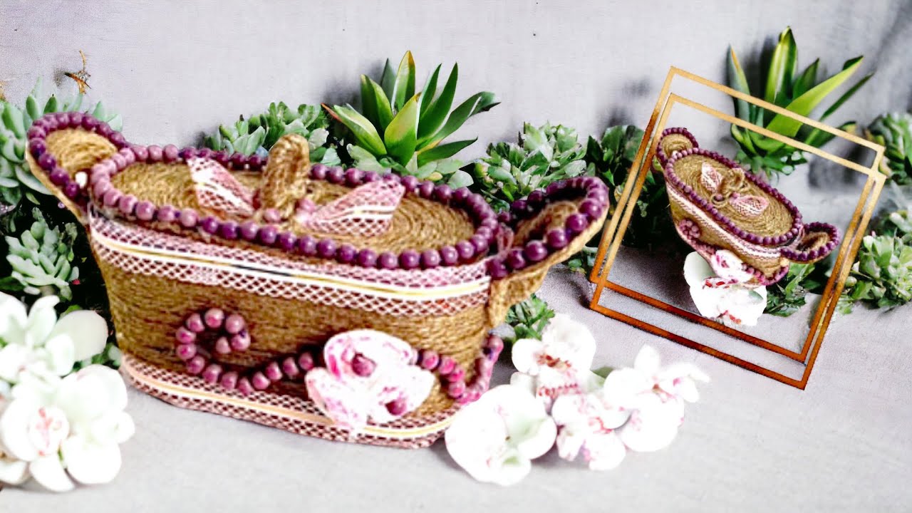 DIY Jute Rope Basket | How To Recycle Plastic Box | Easy Jute Rope ...