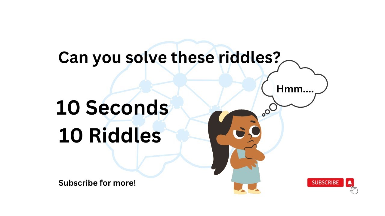 Can you solve these riddles? 10 Seconds 10 Riddles Part 3. Hardest of ...