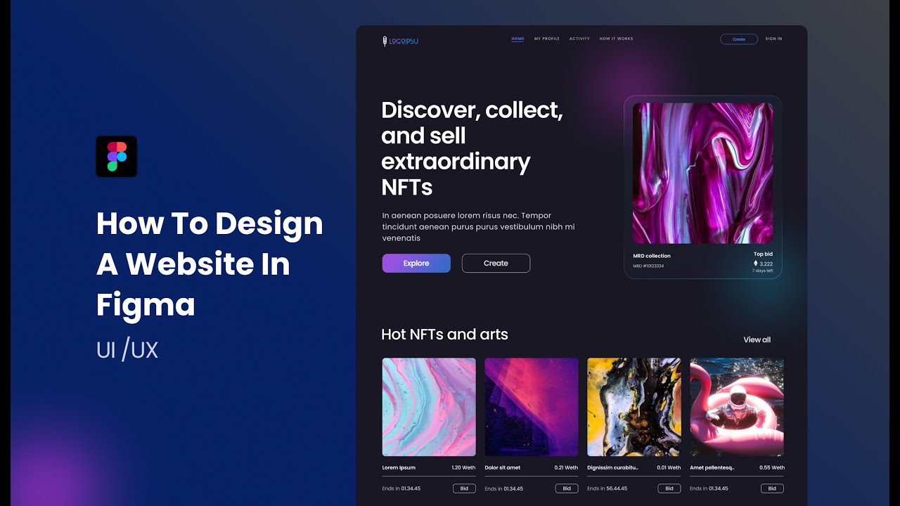 How to design a website in Figma (UI UX Design) - YouTube