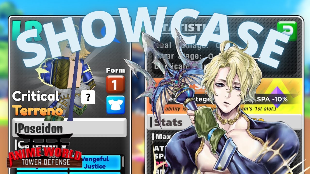 SHOWCASE do POSEIDON LR do EVENTO DE VERÃO no ANIME WORLD TOWER DEFENSE ...