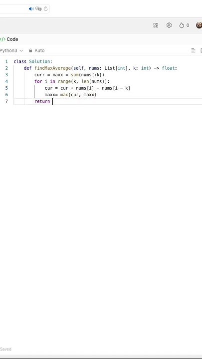 Leetcode 643: Maximum Average Subarray I - YouTube