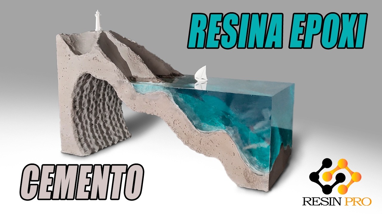 Hago esta ESCULTURA con Resina EPOXI y Cemento - YouTube